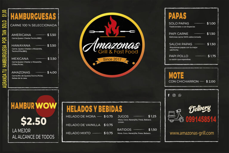 amazonas – Menú digital QR